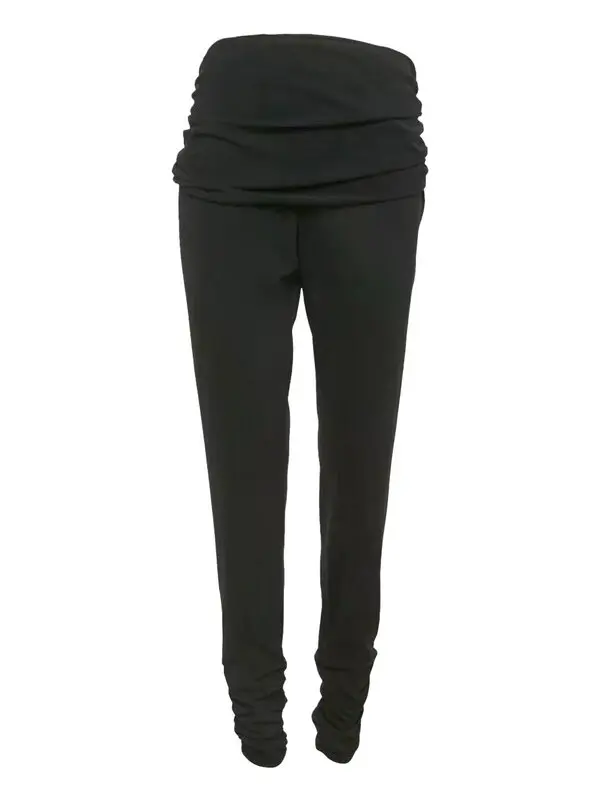Moschino Ruched Trousers - Black