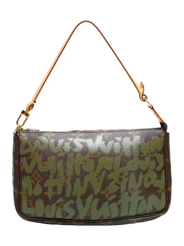 LOUIS VUITTON Monogram Graffiti Accessoires Pouch - Brown