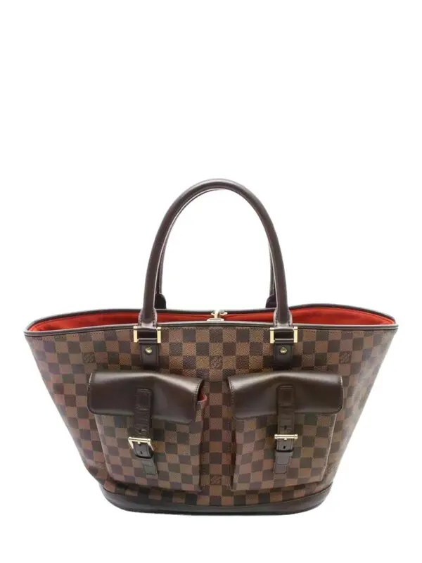 LOUIS VUITTON 2003 Damier Ebene Handbag - Brown