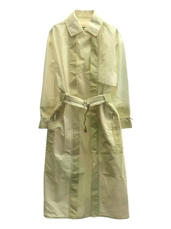 Hermès 2000s Cotton Belted Coat - White