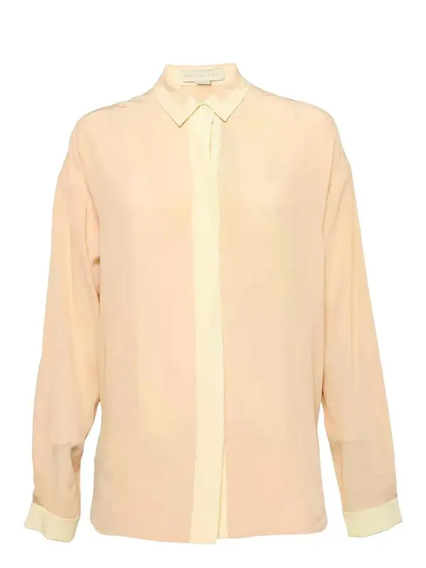 Stella McCartney Front-panel Silk Shirt - Neutrals