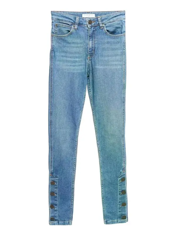 Sandro Button-fastening Straight Leg Jeans - Blue