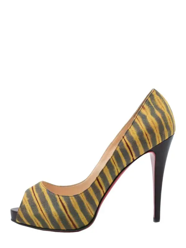 CHRISTIAN LOUBOUTIN 120mm Leather Heeled Pumps - Yellow