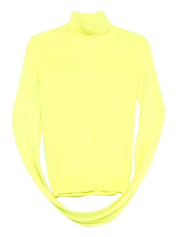 Maison Martin Margiela 1990s Turtleneck Sweater - Yellow