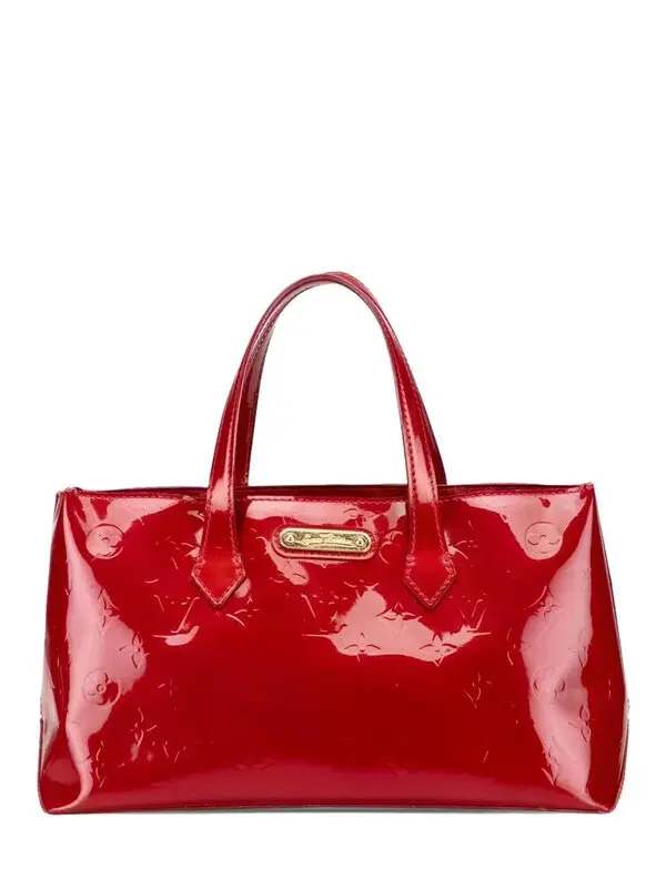 LOUIS VUITTON 2000-2025 Monogram Vernis Wilshire Pm Handbag - Red