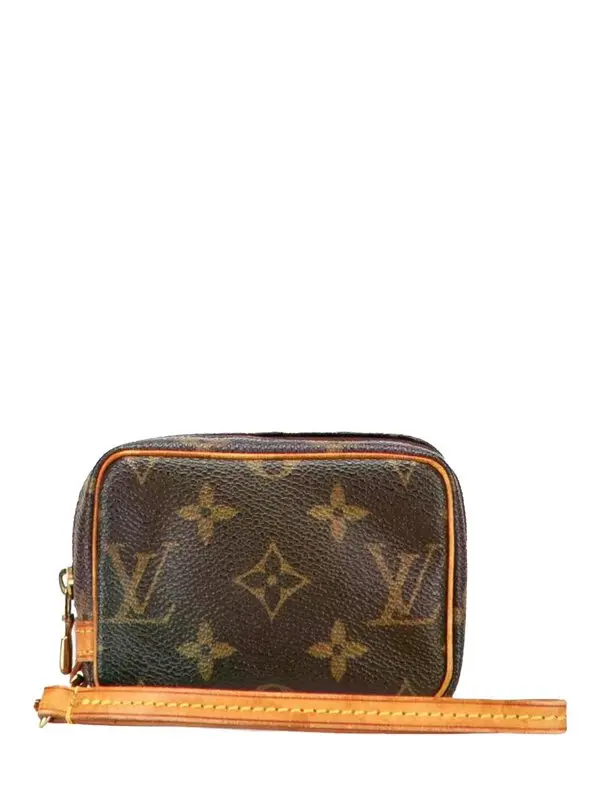 LOUIS VUITTON 2005 Monogram Trousse Wapity Pouch - Brown