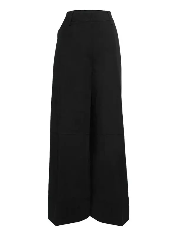 Gianfranco Ferre Concealed-fastening Trousers - Black