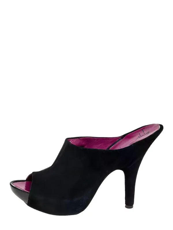 GIUSEPPE ZANOTTI 140mm Peep-toe Sandals - Black