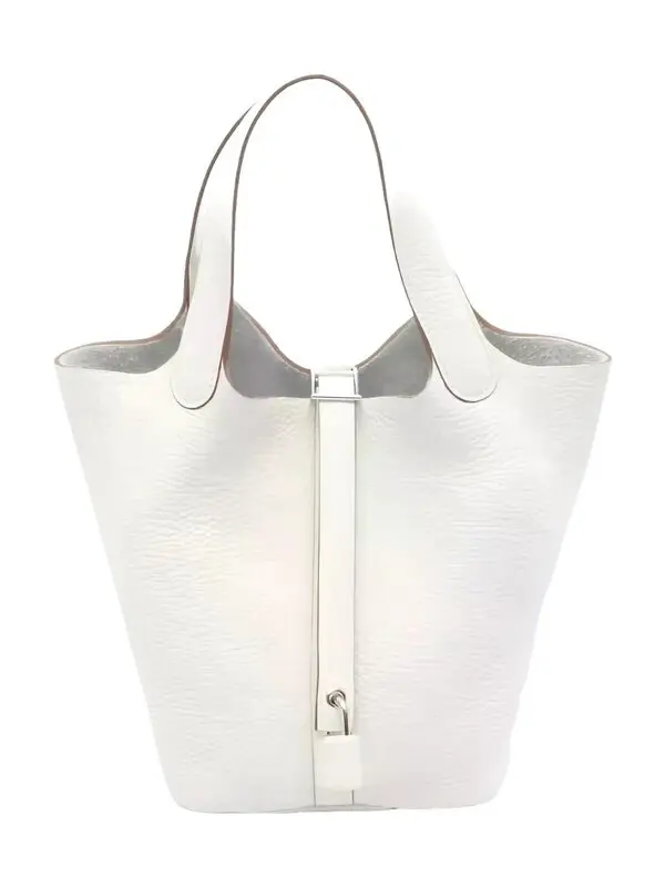 Hermès Picotin Lock Éclat Pm Handbag - White