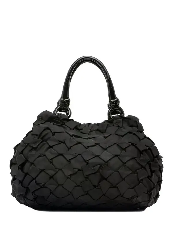 Prada 2013-2025 Tessuto Weave Tote Bag - Black