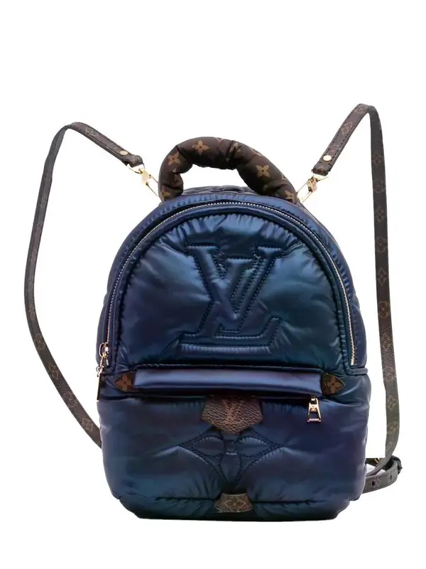 LOUIS VUITTON 2021-2023 Monogram Econyl Pillow Mini Palm Springs Backpack - Blue