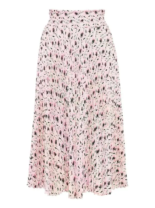 Prada Printed Pleated Skirt - Pink