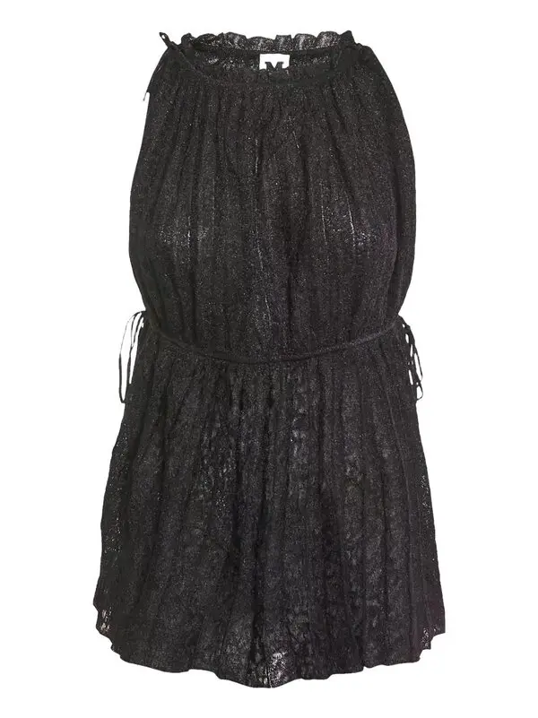 Missoni Gathered Lurex Top - Black