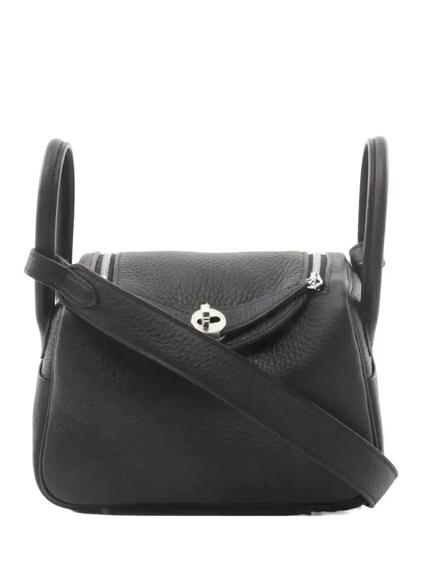 Hermès 2024 Mini Lindy Shoulder Bag - Black