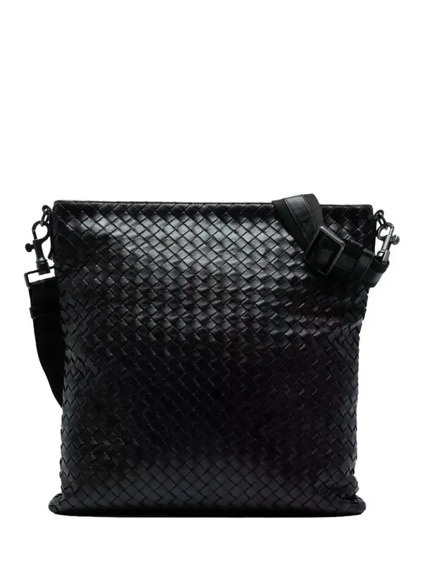 Bottega Veneta 2012-2025 Nappa Intrecciato Vn Crossbody Bag - Black