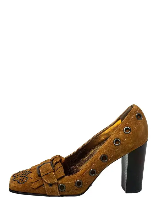 Dolce & Gabbana 90mm Suede Pumps - Brown