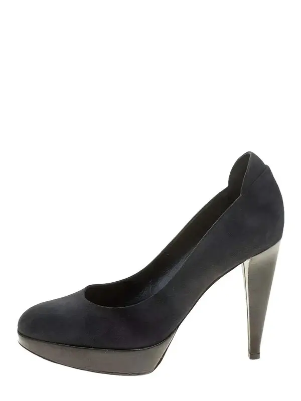 SERGIO ROSSI 125mm Suede Platform Pumps - Black