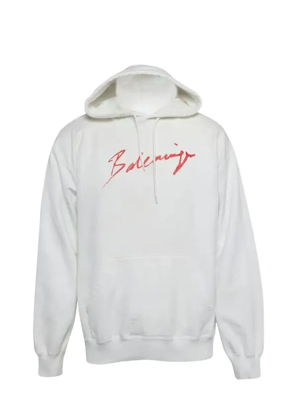 Balenciaga 2019 Logo-print Hoodie - Grey