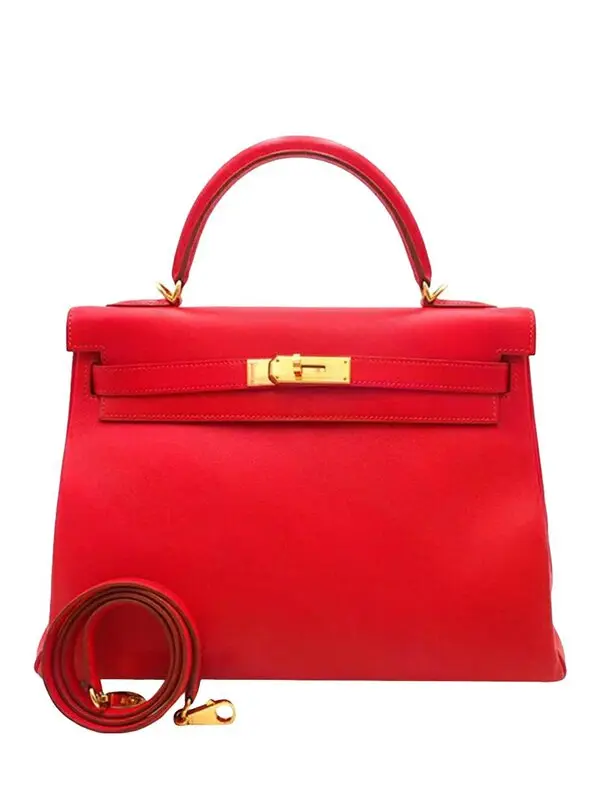 Hermès Gulliver Kelly Ii Retourne 32 Satchel - Red