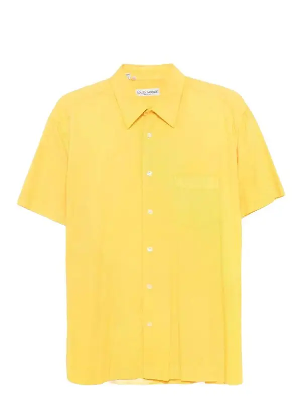 Dolce & Gabbana 1990s Cotton Shirt - Yellow