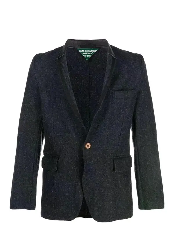 Comme Des Garçons 2000s Pre-owned Fitted Blazer - Blue