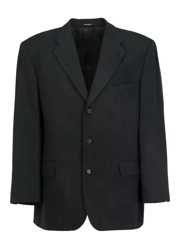 Saint Laurent 1990s Single-breasted Blazer - Grey