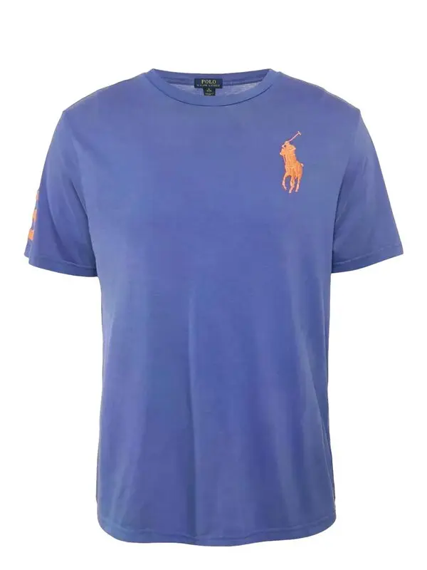 Polo Ralph Lauren Embroidered-logo Cotton T-shirt - Purple