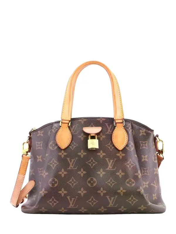LOUIS VUITTON Rivoli Handbag Monogram Canvas Mm Satchel - Brown