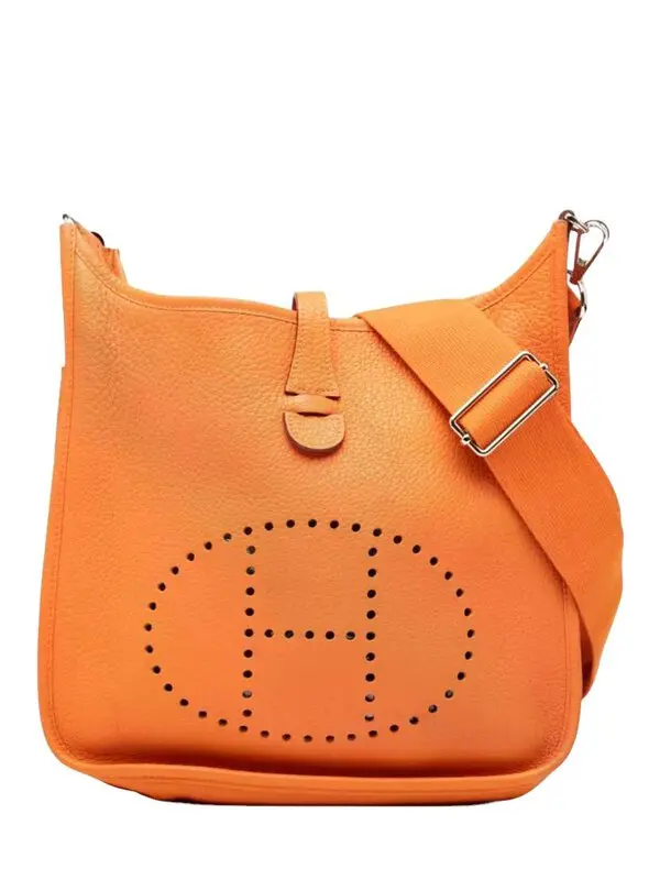 Hermès 2009 Clemence Evelyne Iii 29 Crossbody Bag - Orange