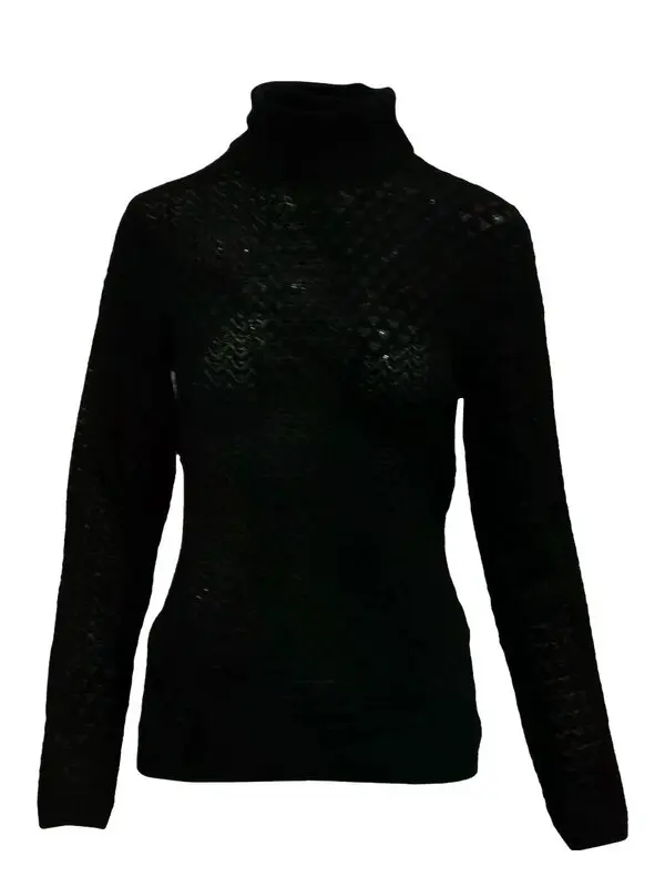 Diane Von Furstenberg Turtleneck Knit Sweater - Black