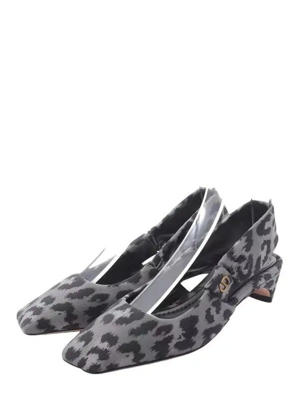 Dior 2010 Mizza Leopard Fabric Pumps - Grey
