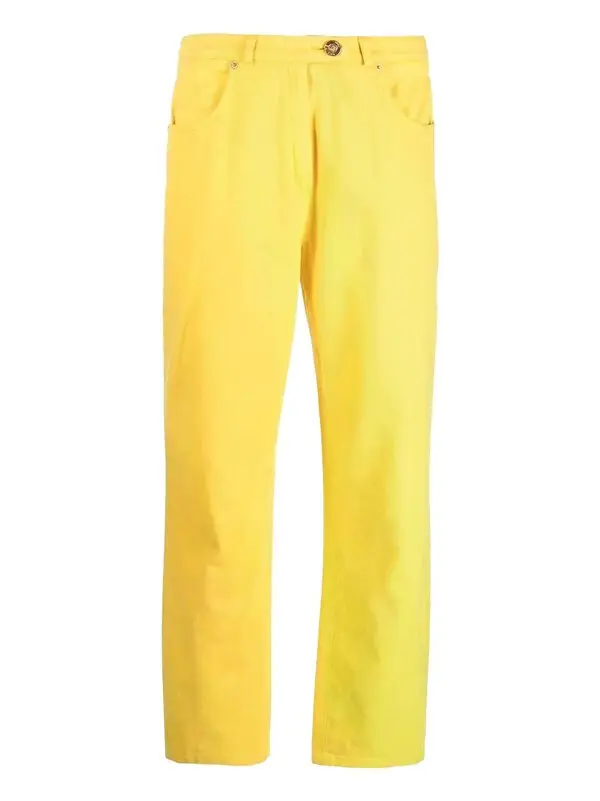 Celine 1980s High-waisted Tapered Jeans - Yellow