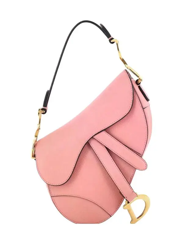 Dior Saddle Handbag Leather Mini Shoulder Bag - Pink