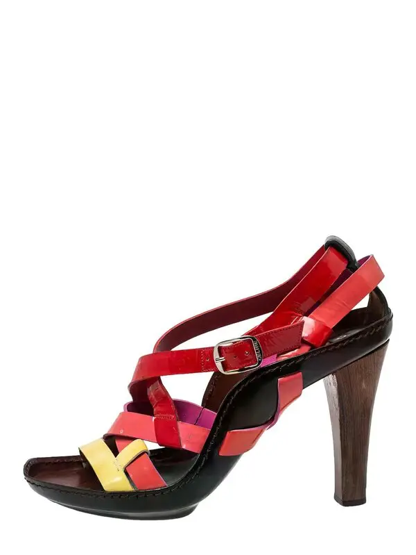 Casadei 105mm Color-block Sandals - Red