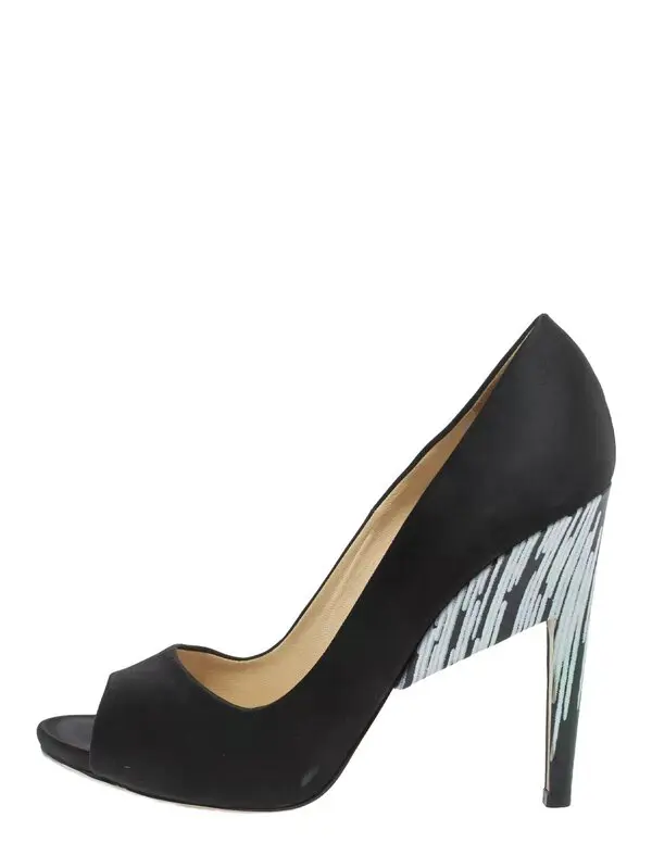 NICHOLAS KIRKWOOD Satin Heeled Pumps - Black