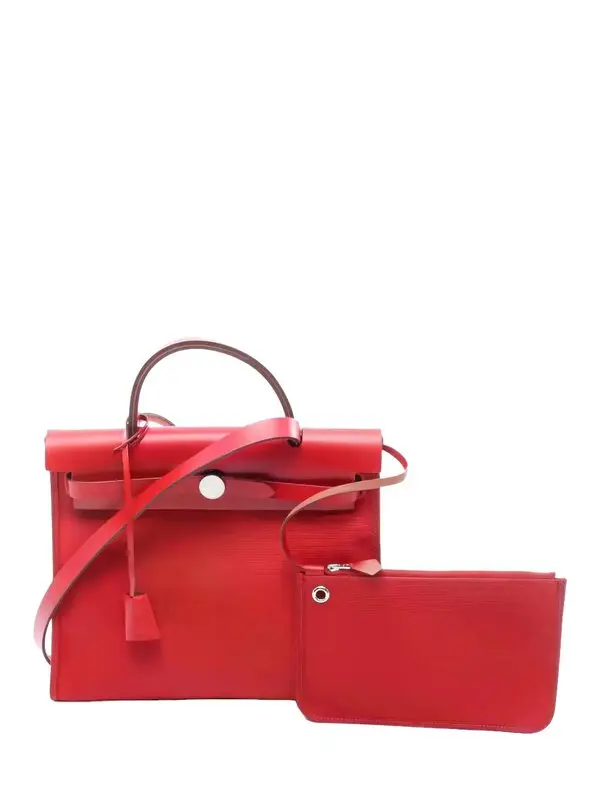 Hermès Herbag Pm Zip Handbag - Red