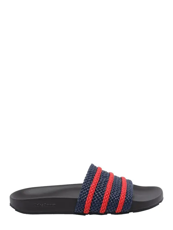 ADIDAS ORIGINALS BY WALES BONNER Wb Adilette Flat Sandals - Blue