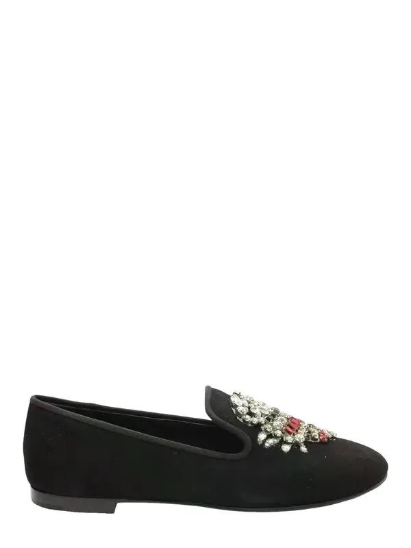 GIUSEPPE ZANOTTI Scorpion-embellished Loafers - Black