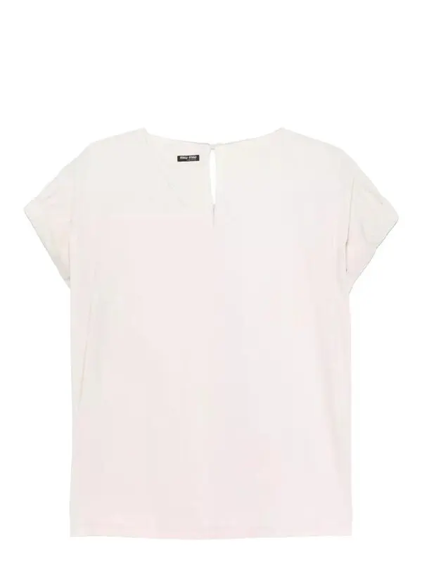 Miu Miu 2010s Cotton Top - Neutrals