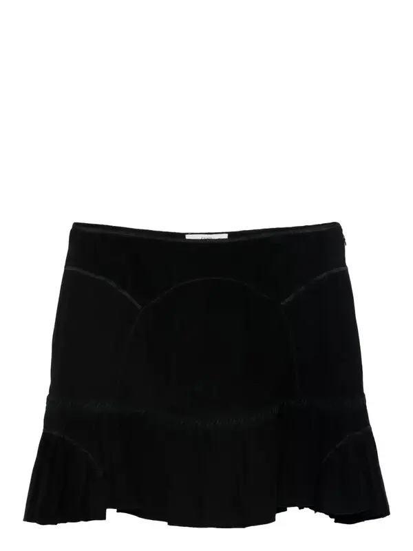 Prada 2000s Flared Mini Skirt - Black