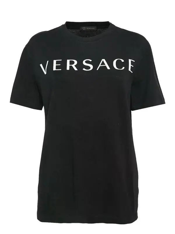 Versace Logo-print T-shirt - Black