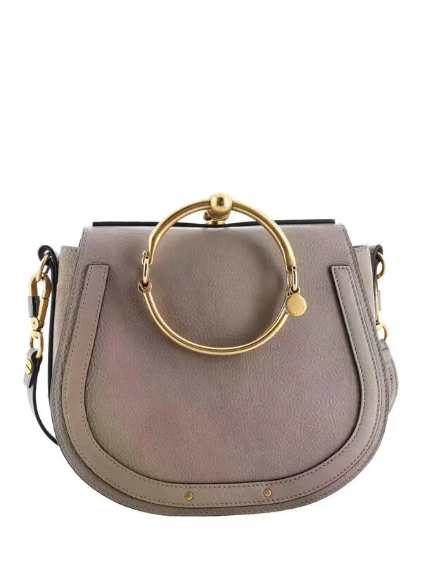Chloé Nile Leather Medium Crossbody Bag - Neutrals