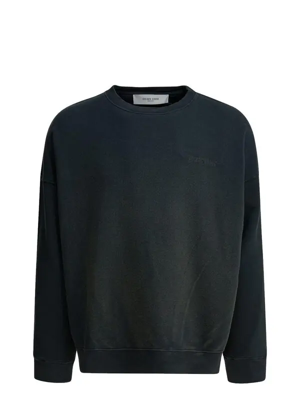 Golden Goose Vintage Effect Crewneck Sweatshirt - Black