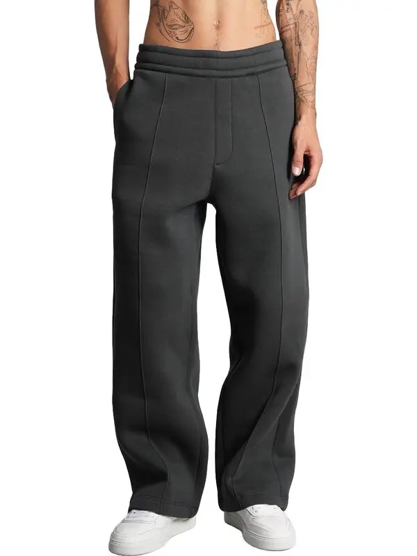 Ami Cotton Blend Pants - Grey