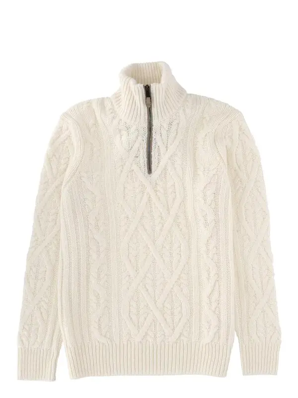BOSS L-harpeno Sweater - White