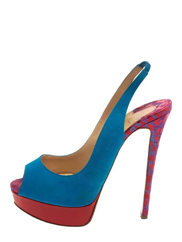 CHRISTIAN LOUBOUTIN 145mm Lady Peep Sandals - Blue