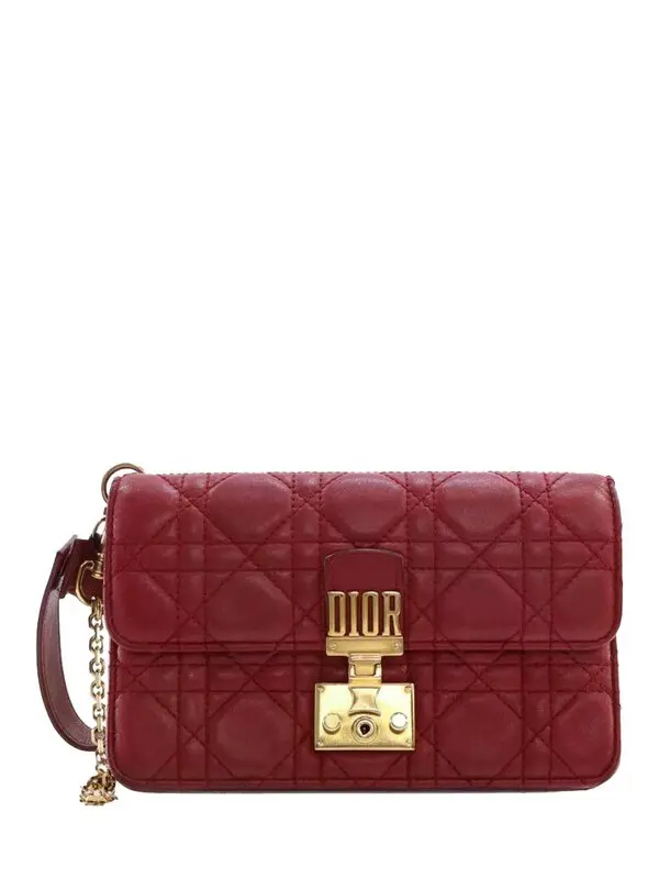 Dior 2017 Dioraddict Wristlet Clutch Bag - Red