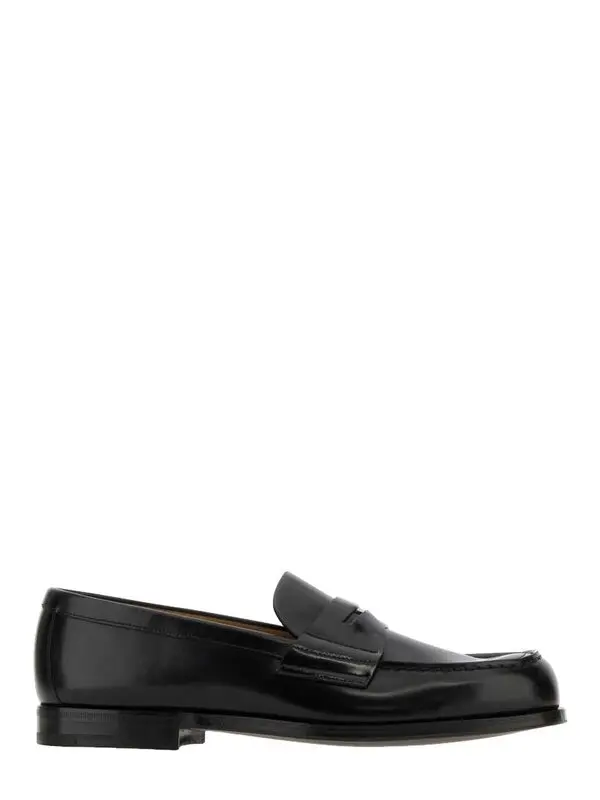 Prada Leather Loafers - Black