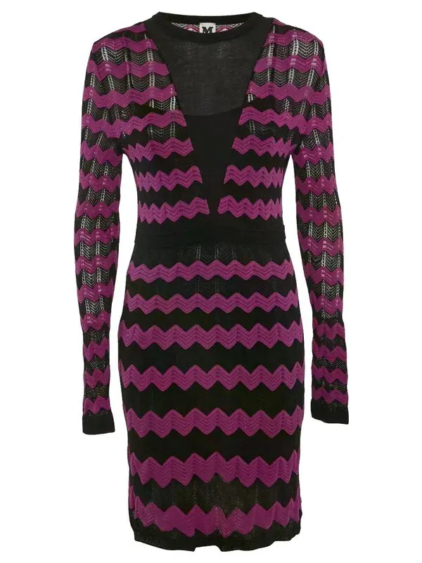 Missoni Chevron Knit Dress - Pink