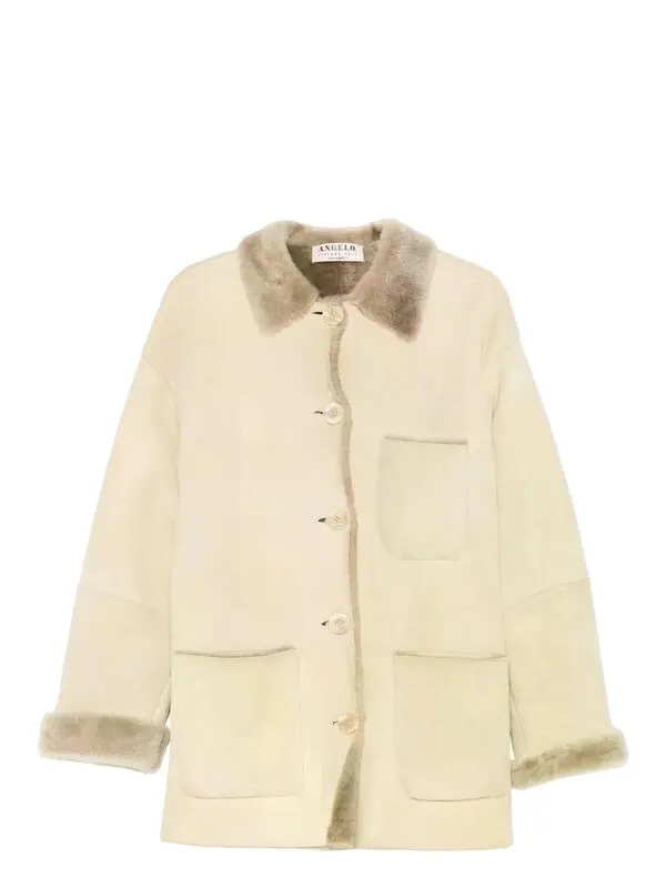 A.N.G.E.L.O. VINTAGE CULT 1990s Faux-fur Trimmed Coat - Neutrals